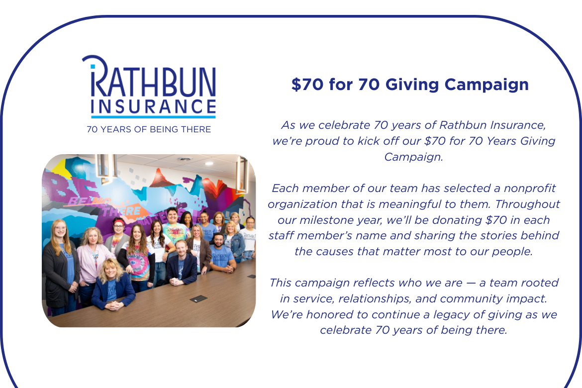 $70 for 70 Years: Honoring 70 Years of Community Impact