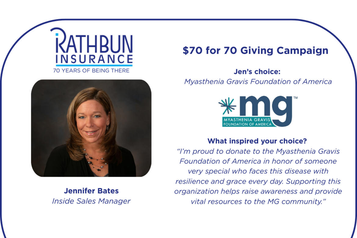 $70 for 70 Spotlight: Jennifer Bates Supports the Myasthenia Gravis ...